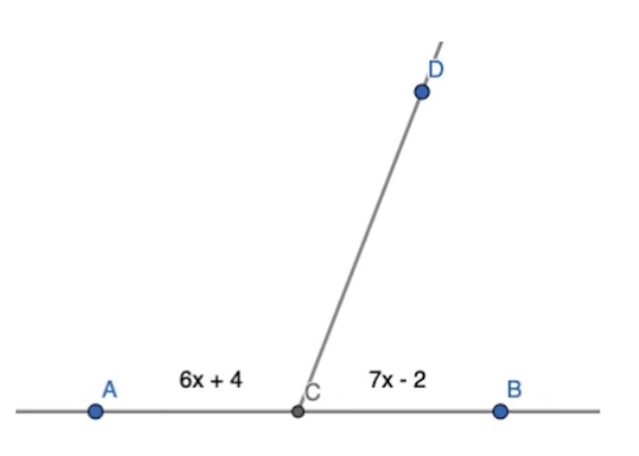 Solved is the segment bisector of . What's 's length? | Chegg.com