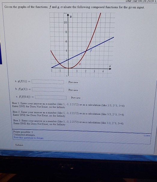 Solved Given the graphs of the functions, and 9. evaluate | Chegg.com