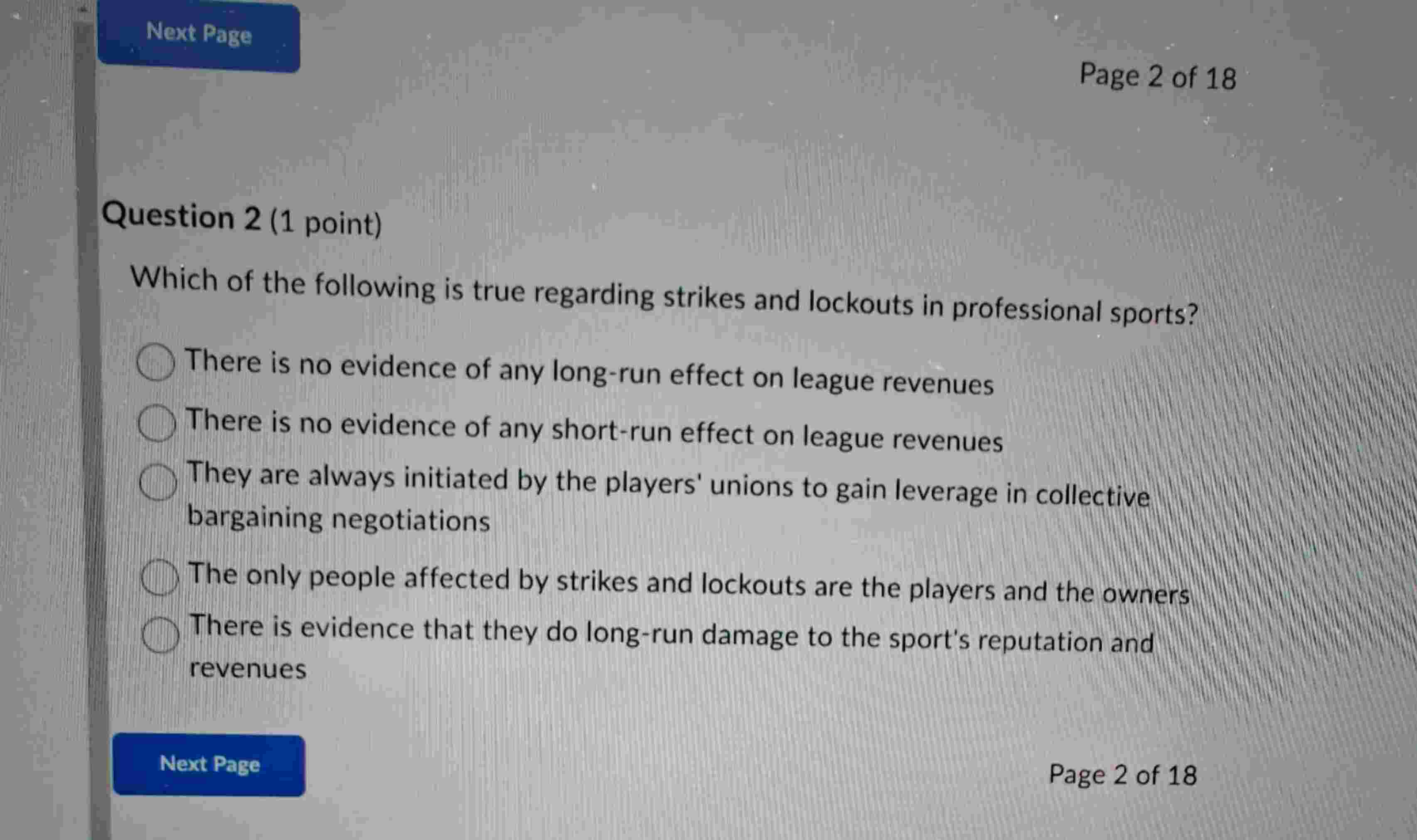 Solved Question 2 (1 ﻿point)Which of the following is true | Chegg.com