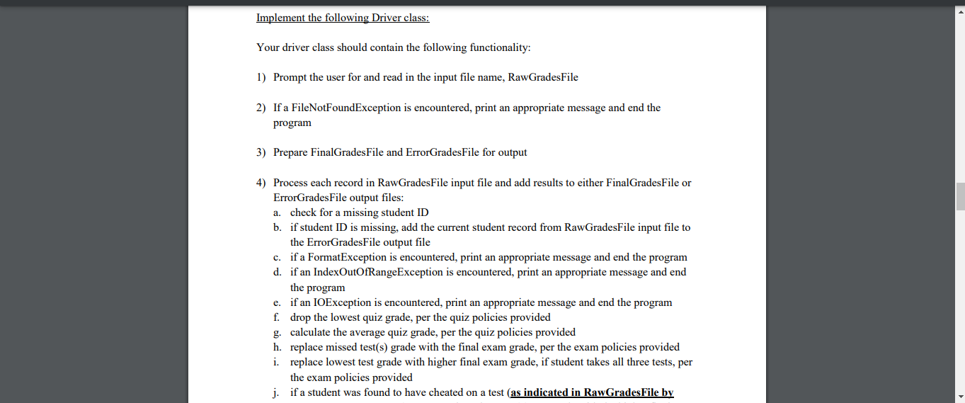 Please read entire question. Answer in Java. Thanks | Chegg.com