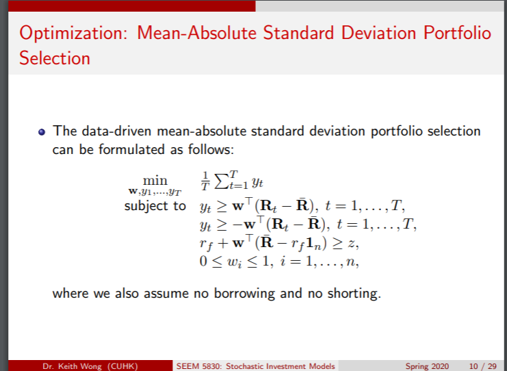 Problem 3 (Portfolio Selection with an Alternative | Chegg.com