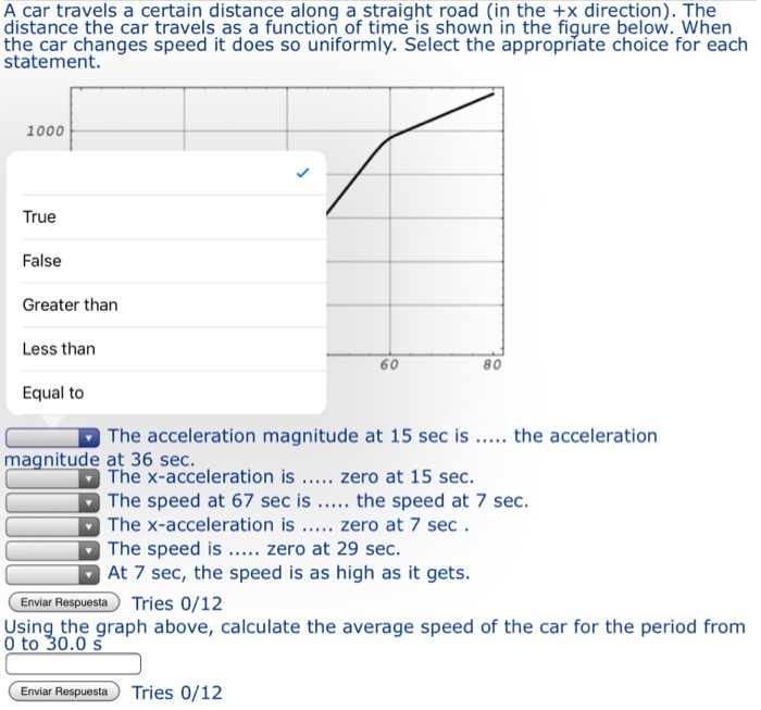 Solved A car travels a certain distance along a straight | Chegg.com