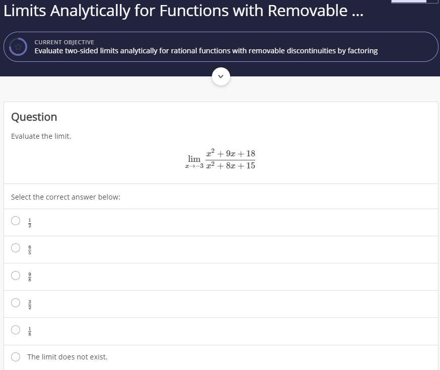 Solved Limits Analytically for Functions with Removable ... | Chegg.com