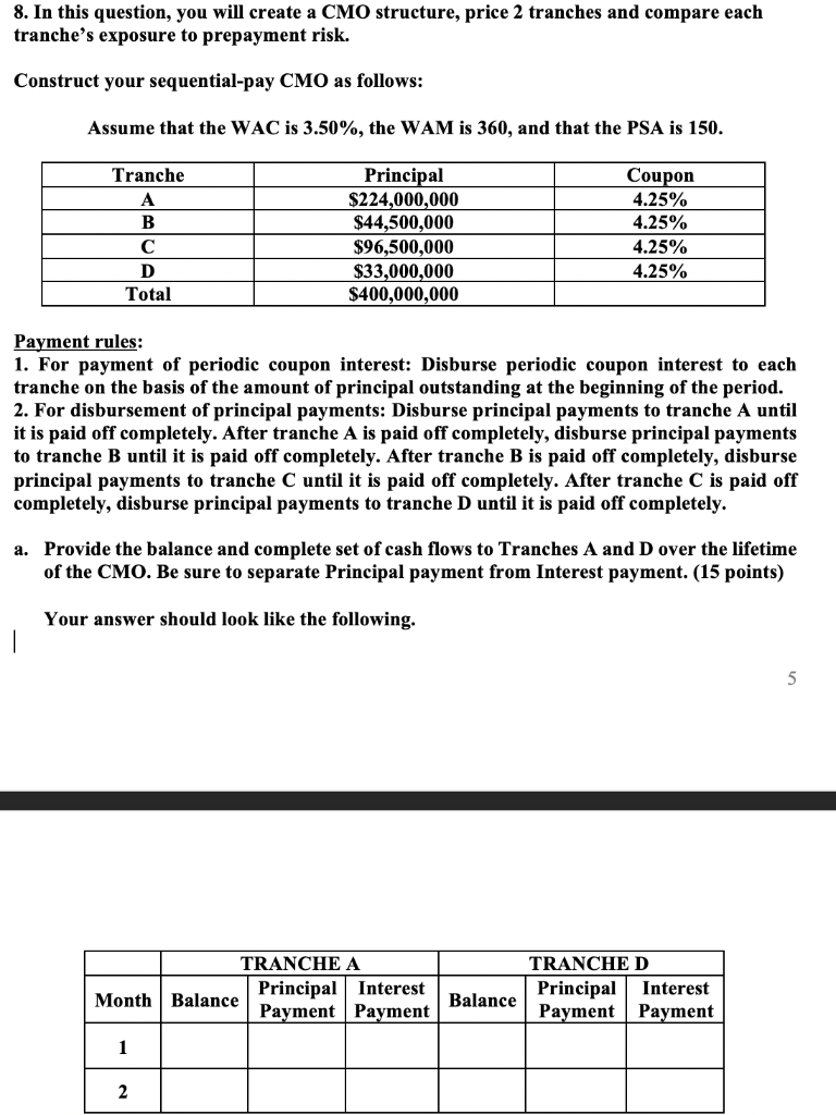 8. In this question, you will create a CMO structure, | Chegg.com