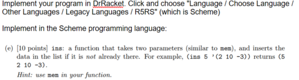 Solved Mem is a Boolean function that takes two parameters | Chegg.com