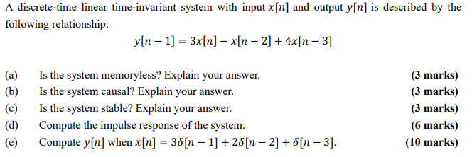 Solved A discrete-time linear time-invariant system with | Chegg.com