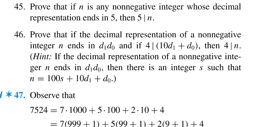 Solved 45. Prove that if n is any nonnegative integer whose | Chegg.com
