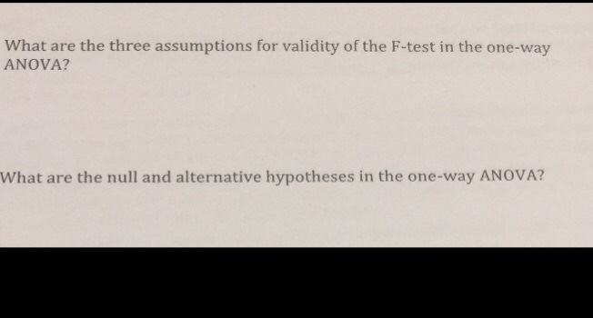 Solved What are the three assumptions for validity of the | Chegg.com