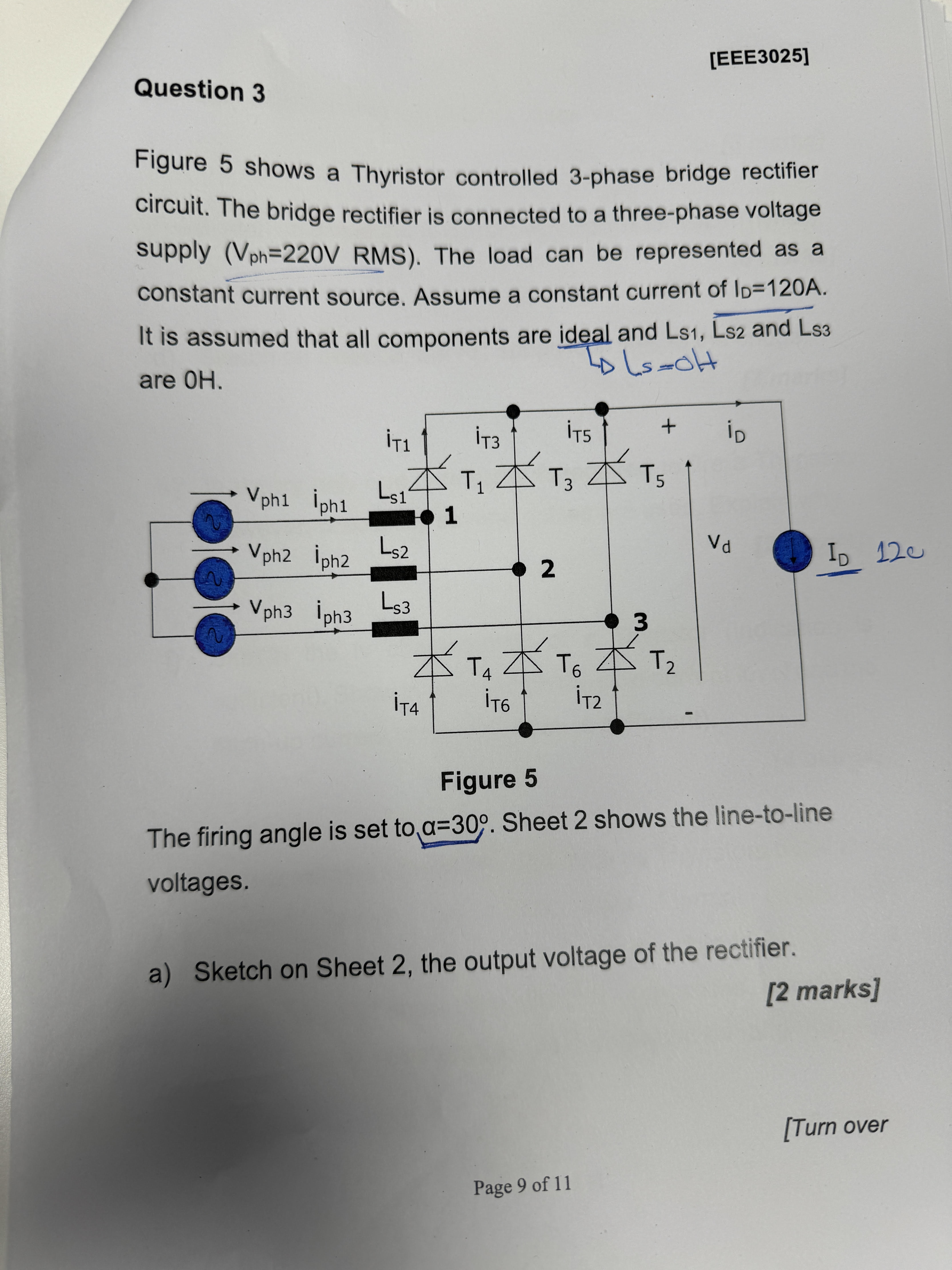 [EEE3025] ﻿Question 3 ﻿Figure 5 ﻿shows a Thyristor | Chegg.com
