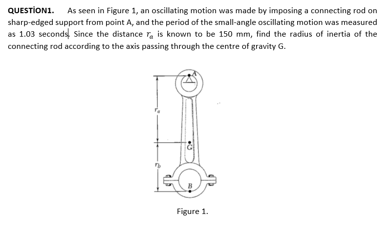 Solved QUESTION1. As seen in Figure 1, an oscillating motion | Chegg.com