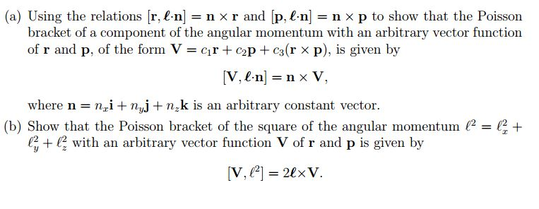 Solved (a) Using the relations [r.bn] = n × r and [p, 1.n] = | Chegg.com