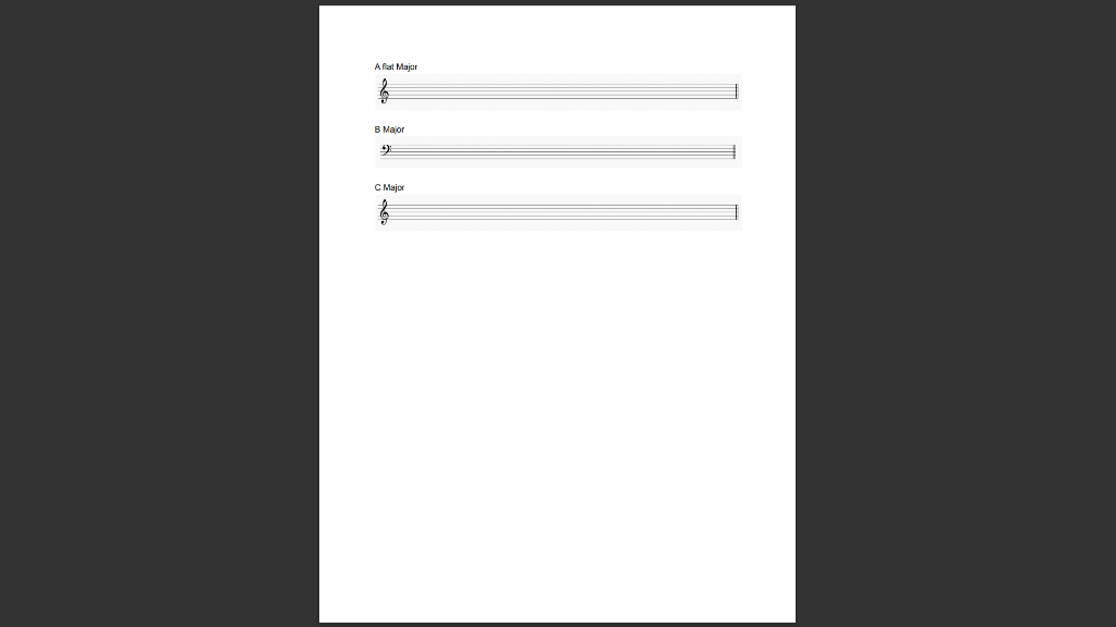 4. Draw the note one chromatic half-step below the | Chegg.com
