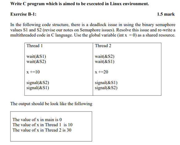 Write C program which is aimed to be executed in | Chegg.com
