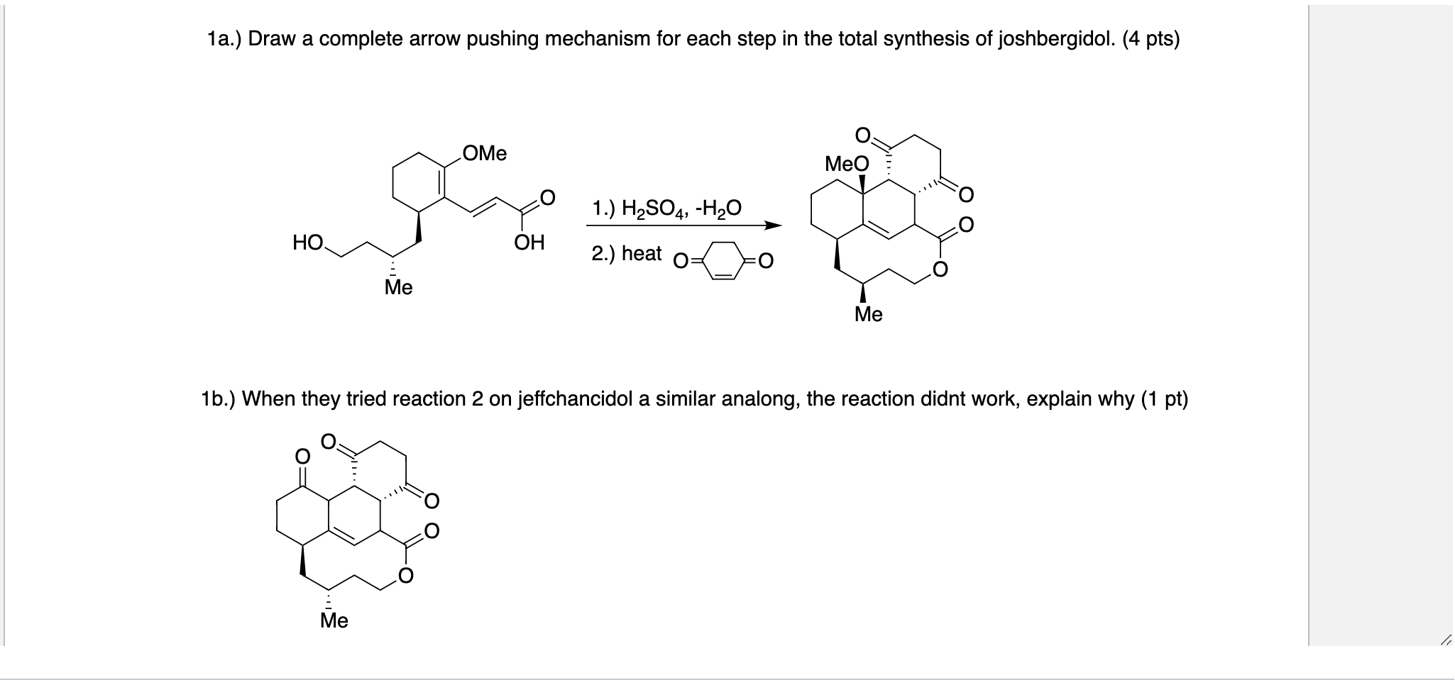Solved 1a.) Draw a complete arrow pushing mechanism for each | Chegg.com