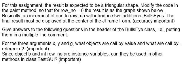 Solved Part B Develop a BullsEye class that comes with a | Chegg.com