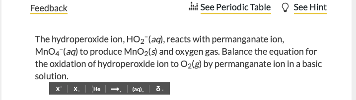 Solved Feedback See Periodic Table D See Hint The | Chegg.com