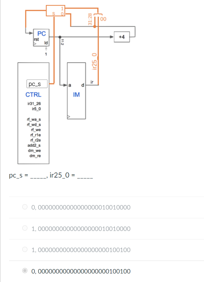 Solved Given the processor circuit below, what are the bits | Chegg.com
