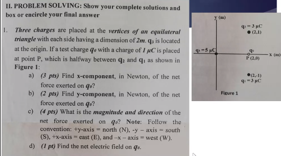 Solved II. PROBLEM SOLVING: Show your complete solutions and | Chegg.com