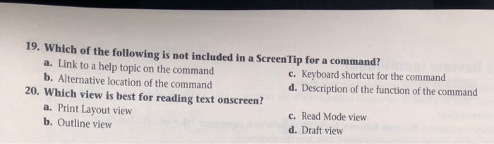 Solved Concepts Review Label the elements of the Word | Chegg.com