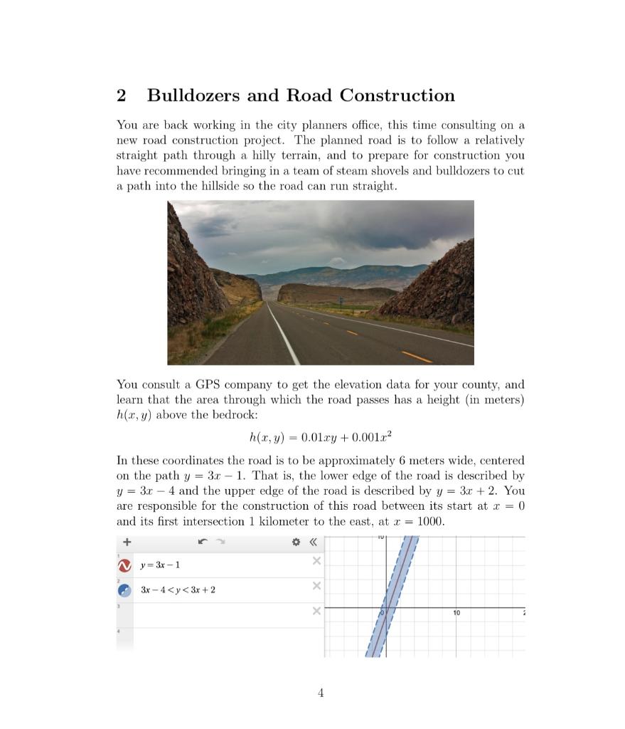 Solved 2 Bulldozers and Road Construction You are back | Chegg.com