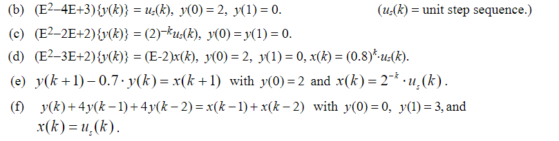 Use z transforms to find the ZIR yzir(k), the ZSR | Chegg.com