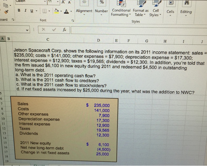 Solved B 1 u | En. O-A. Alignment Number. Conditional Format | Chegg.com