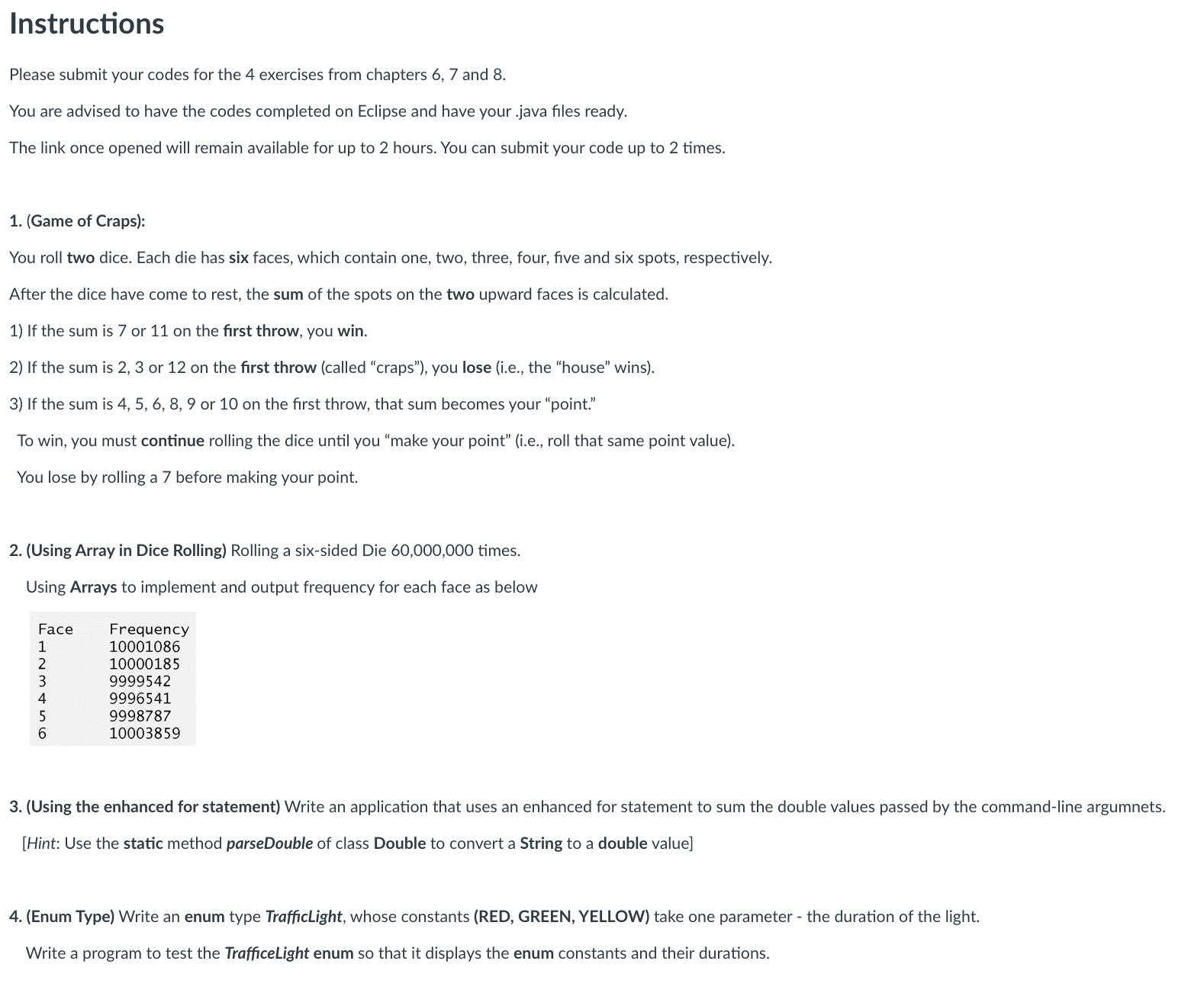 InstructionsPlease submit your codes for the 4 | Chegg.com