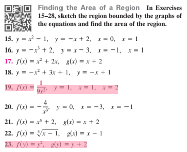 Solved Finding the Area of a Region In Exercises15-28, | Chegg.com
