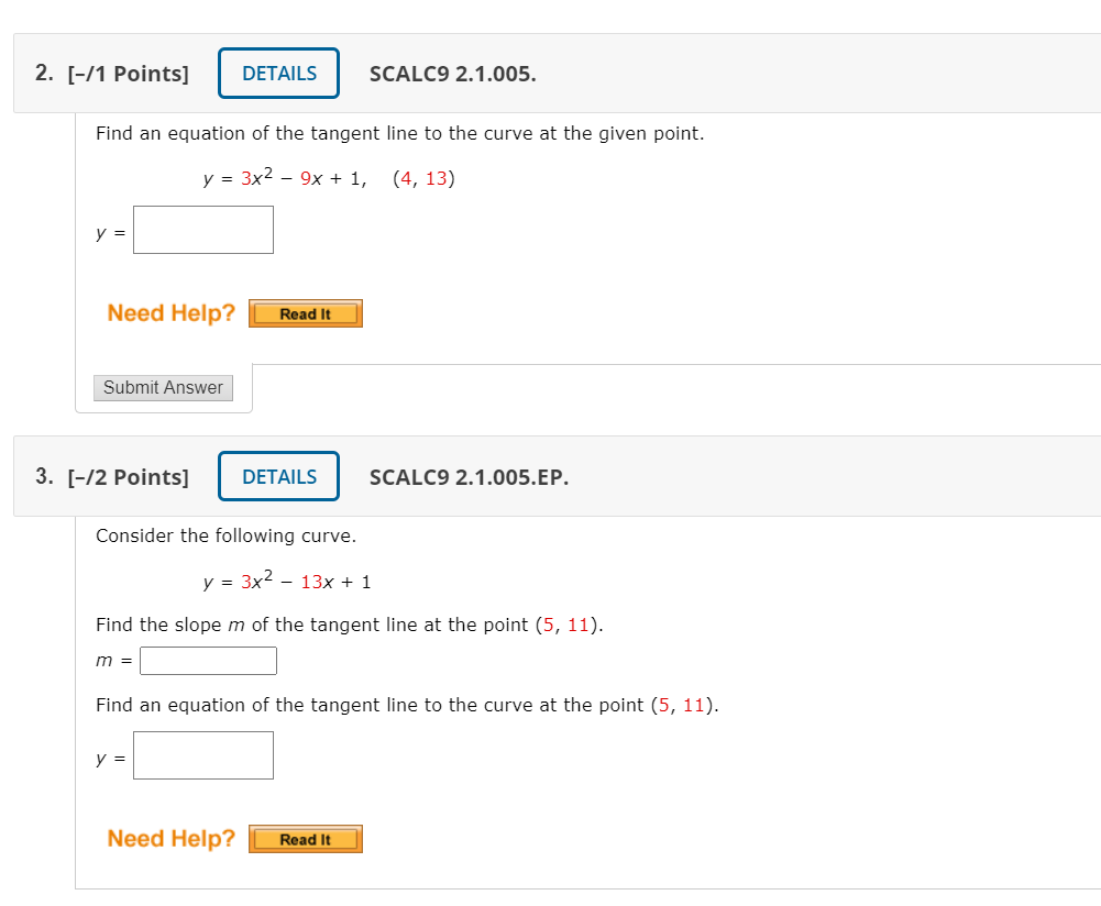 Solved 2 1 Points DETAILS SCALC9 2 1 005 Find An Chegg