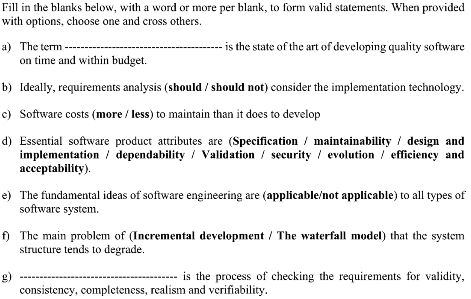 Solved Fill in the blanks below, with a word or more per | Chegg.com