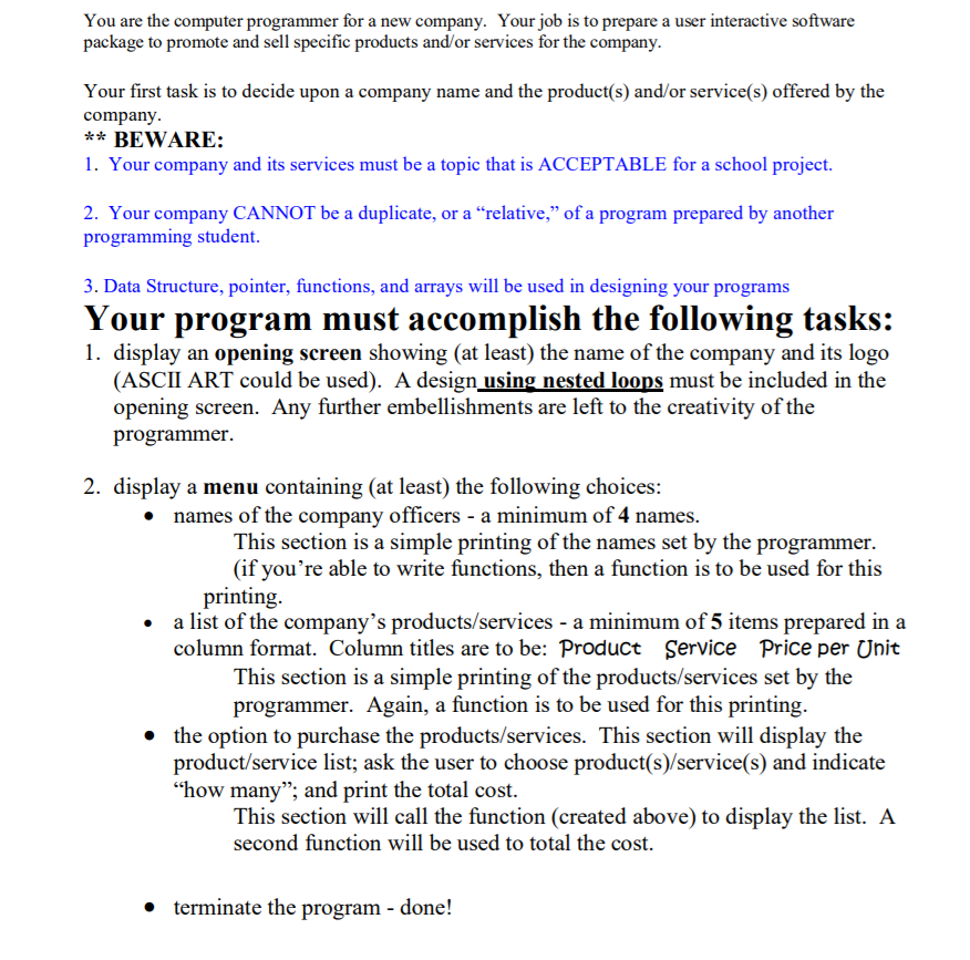 Solved Need help with one of the c++ programming questions | Chegg.com