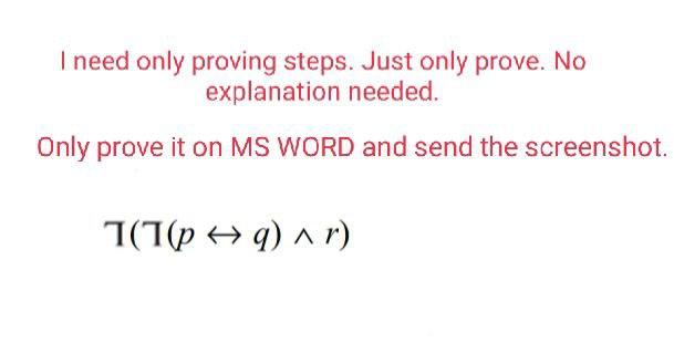 I need only proving steps. Just only prove. No | Chegg.com