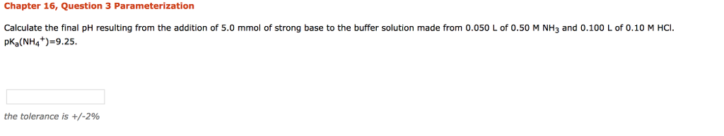 Solved Chapter 16 Question 3 Parameterization Calculate The 8389