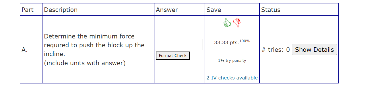 Solved The box weight 17kg and is on an incline of 62 deg. | Chegg.com