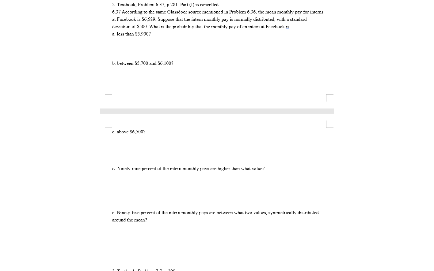 Solved 2. Textbook. Problem 6.37.p.281. Part (f) is | Chegg.com