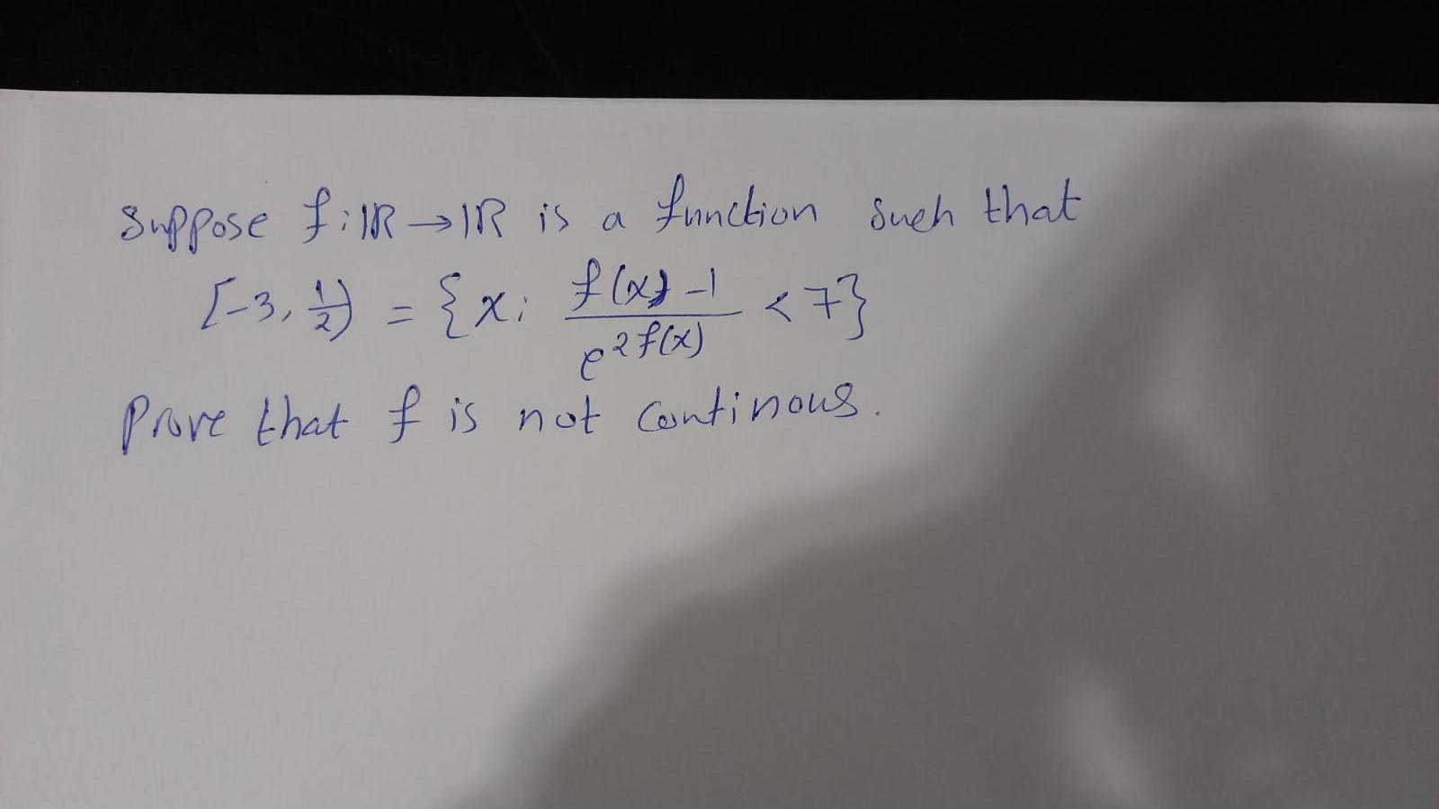 Solved suppose f:R→R is a function such that | Chegg.com