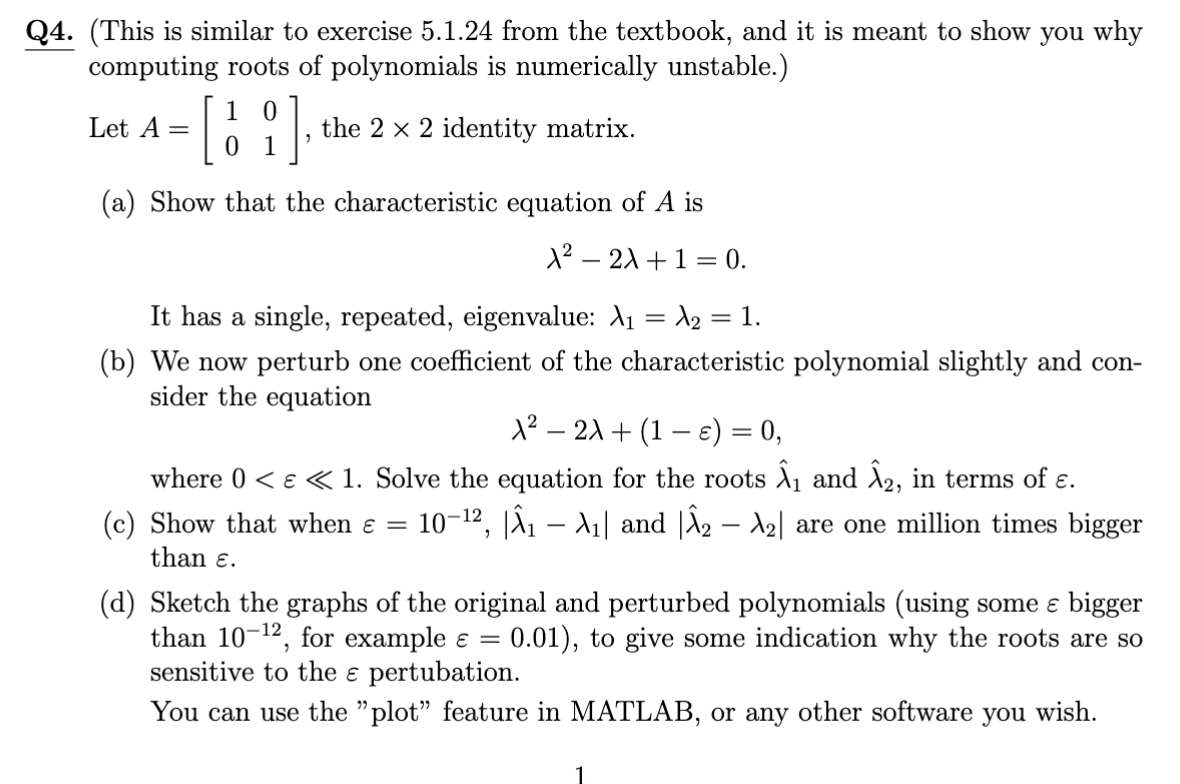 Solved (This is similar to exercise 5.1.24 from the | Chegg.com