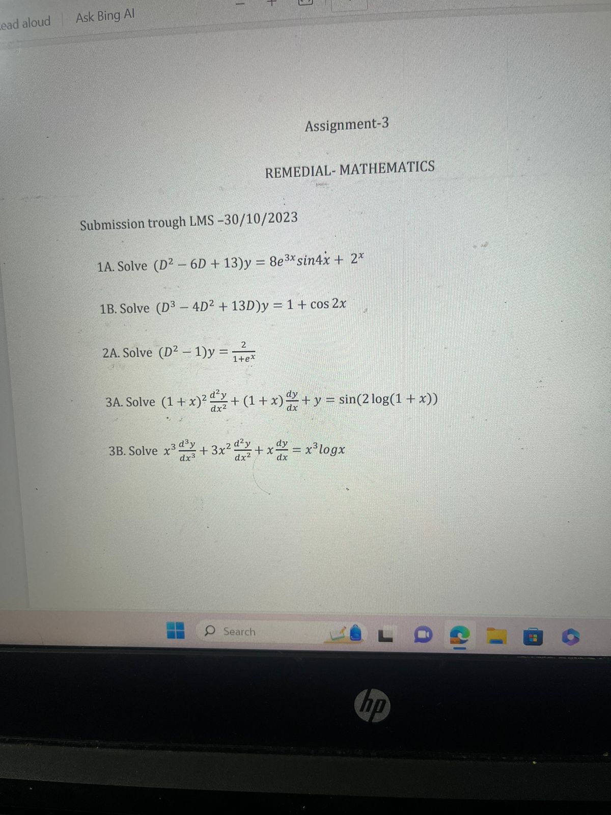 Solved REMEDIAL- MATHEMATICS Submission trough LMS | Chegg.com