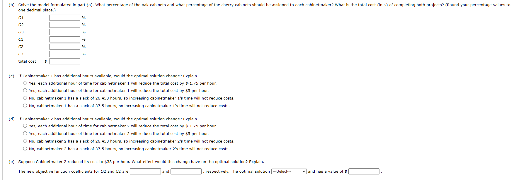 Solved A linear programming computer package is needed. | Chegg.com