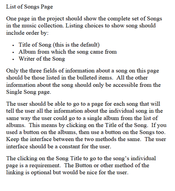 Solved QUICK OVERVIEW For this project, you will create a | Chegg.com