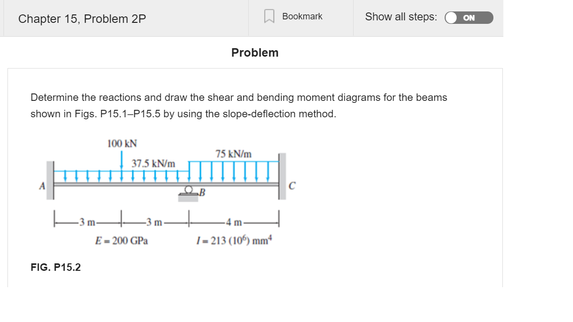 Solved Bookmark Chapter 15, Problem 2P Show all steps: ON | Chegg.com