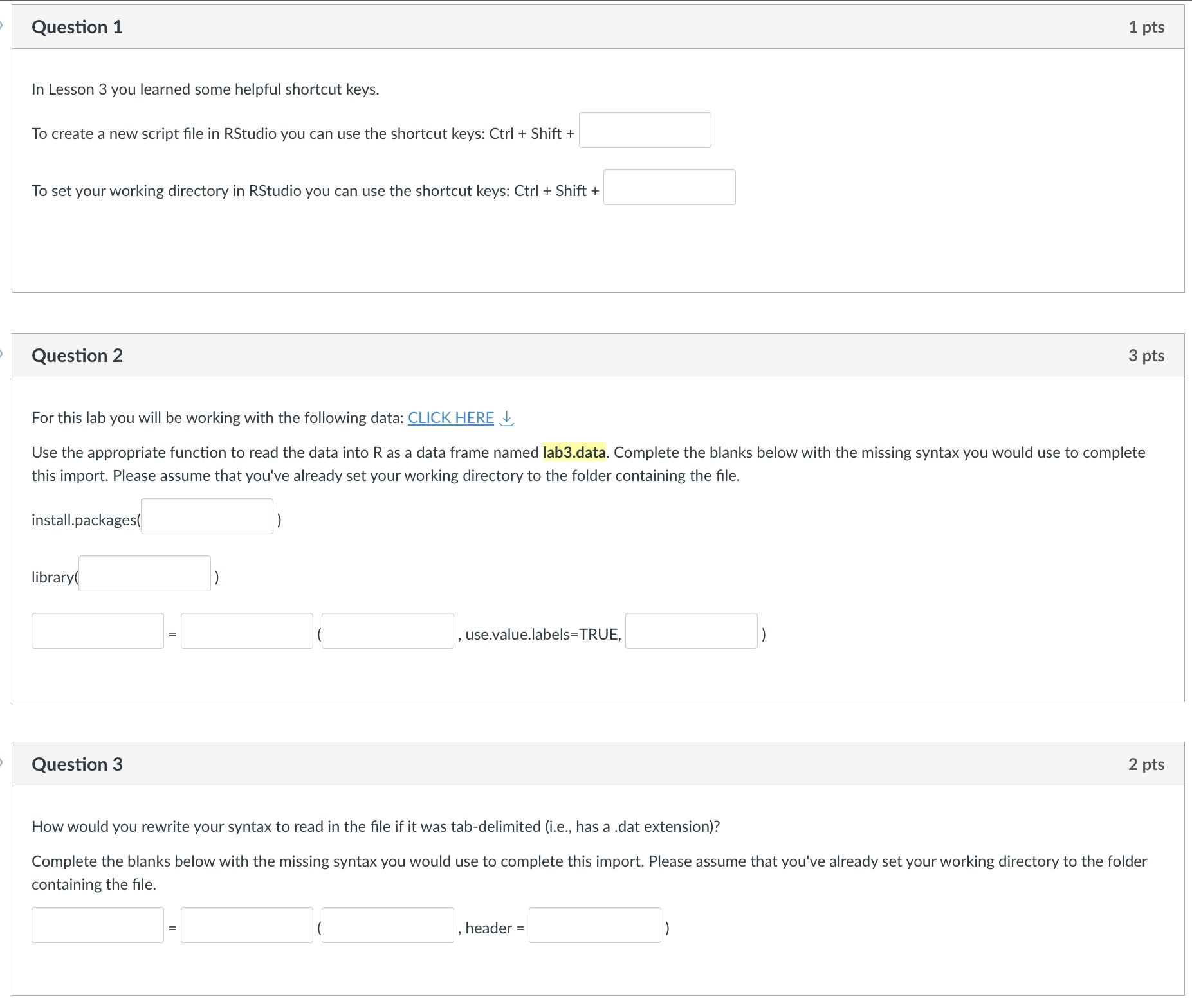 In Lesson 3 you learned some helpful shortcut keys. | Chegg.com