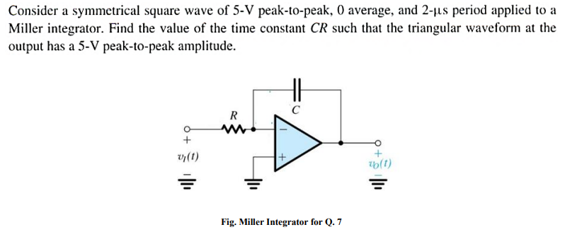 Solved Consider a symmetrical square wave of 5−V | Chegg.com