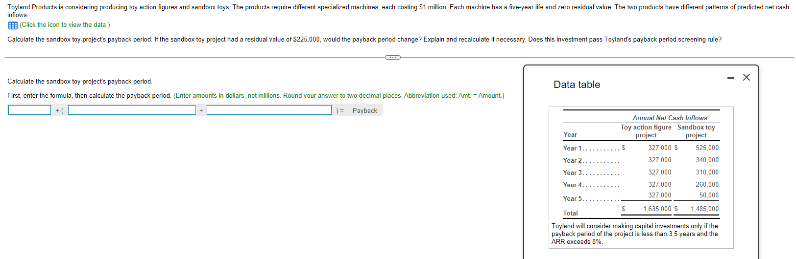 Solved inflows: (Click the icon to view the data.) Calculate | Chegg.com