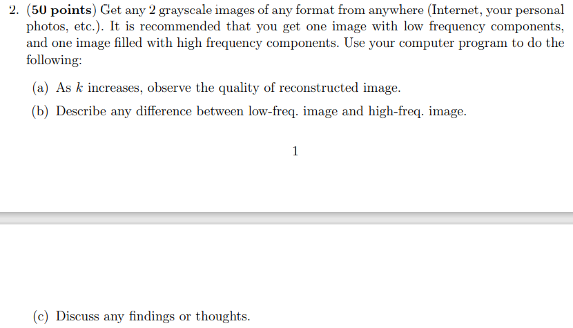 1. (50 points) Write a computer program that performs | Chegg.com
