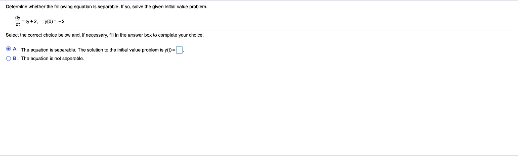 Solved Determine whether the following equation is | Chegg.com