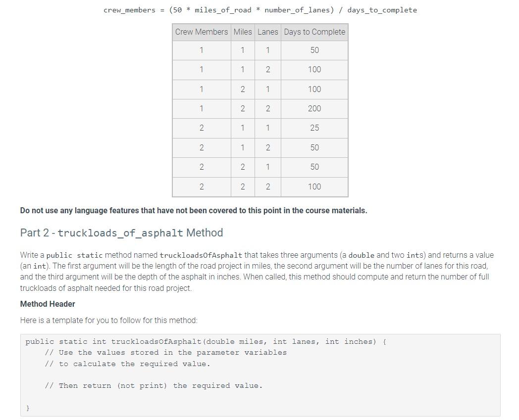 Solved 7.13 Lab 05 (Part 2) - Rosie's Road Co. - Truckloads | Chegg.com