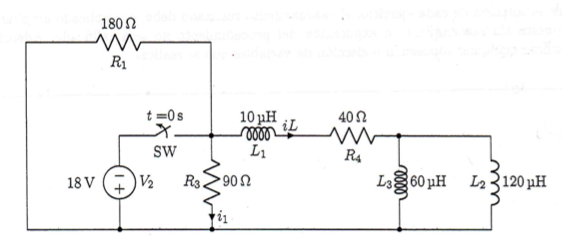 Solved Problem: The RL first-order circuit shown in Figure 2 | Chegg.com