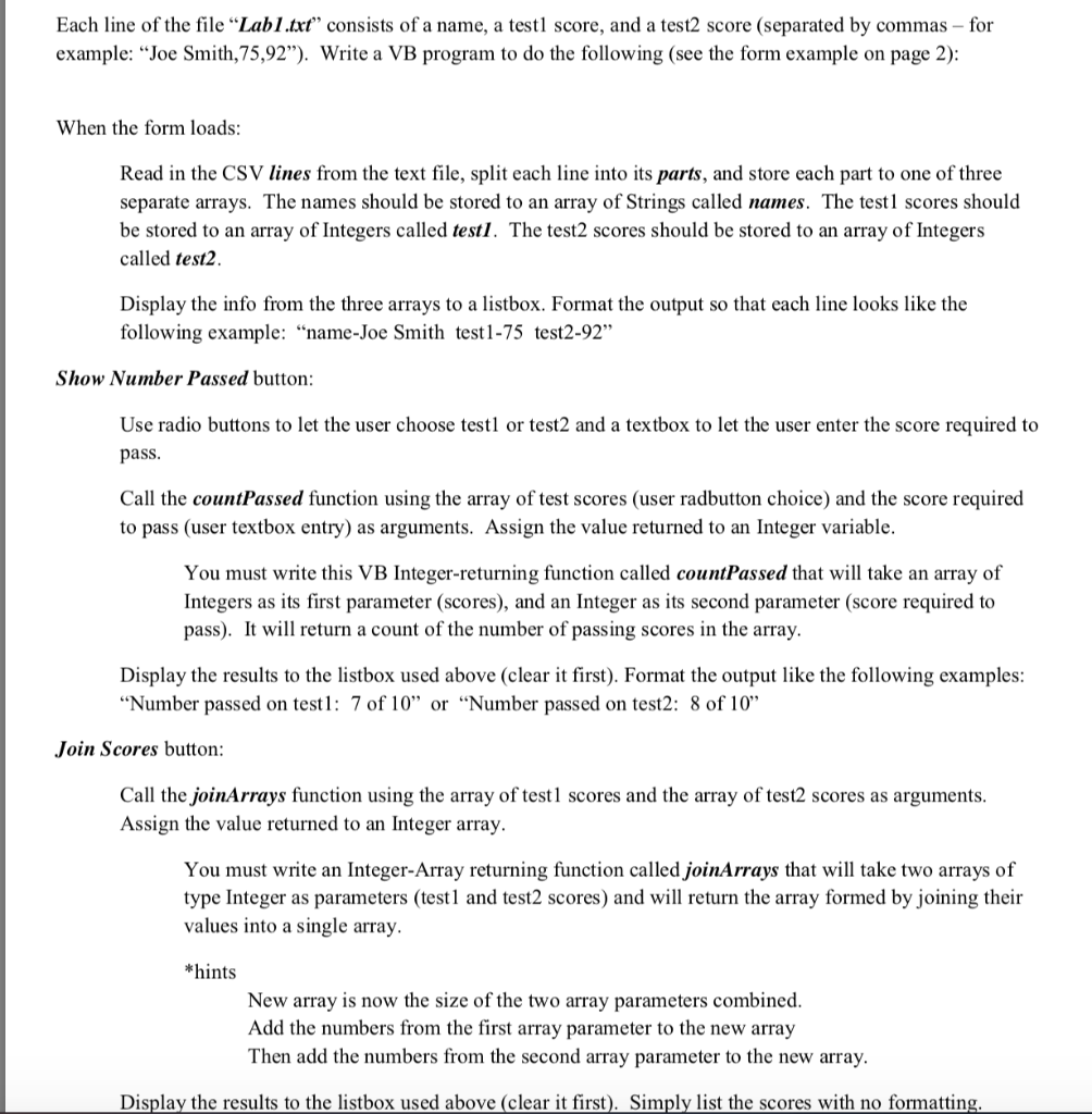 Solved Each line of the file “Labl.txt" consists of a name, | Chegg.com