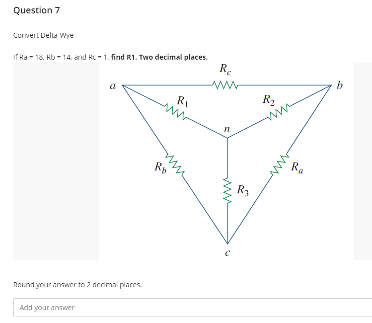 Solved If R1 = 3, R2 = 11, and R3 = 13, find Ra. Two | Chegg.com